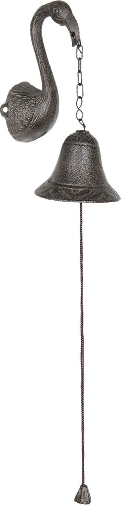 Litinový zvonek "Plameňák" - 17 cm