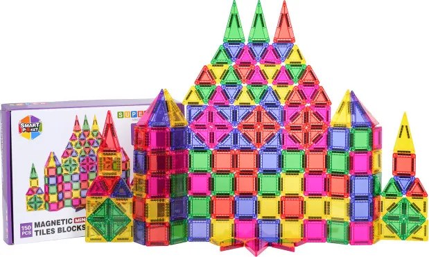 Magnetická stavebnice SUPER MAGNETISM Mini, 150 dílků