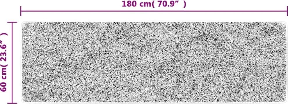 vidaXL Kuchyňský koberec 60x180 cm pratelný protiskluzový [136628] Barva: Hnědá