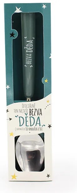 Dárkové centrum 6 Lžička s nápisem Nejvíc bezva děda