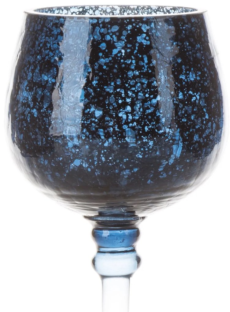 DEKORAČNÍ SKLENĚNÝ SVÍTNÍK VERRE2 (FI) 9X25 CM BÍLÝ