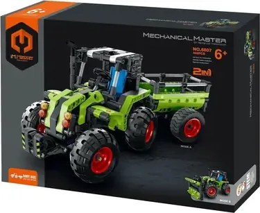 IM.MASTER Stavebnice traktor/traktor s valníkem 2v1 / 346 dílků / od 6