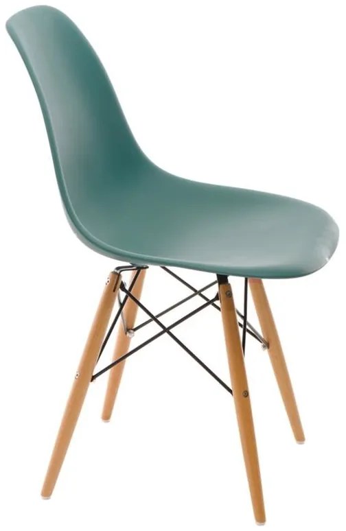 Jídelní židle P016W PP inspirovaná DSW námořnická zelená 