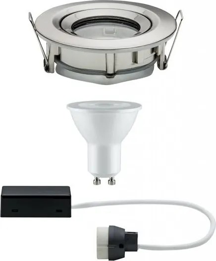 P 92899 Zápustné svítidlo LED Nova IP65 kulaté 7W GU10 železo 1ks výklopné - PAULMANN