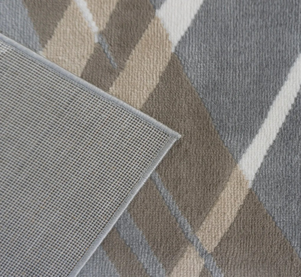 BE Koberec Lotus 9304 GREY - šedý obdélníkový Rozměr: 50x80 cm