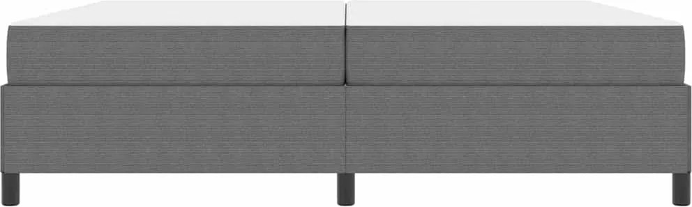 Rám postele s matrací Světle šedá 200 x 200 cm textil 3399140