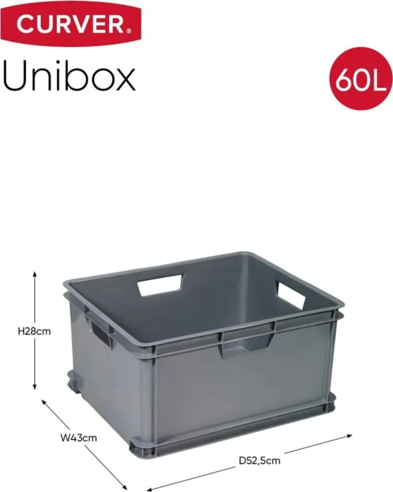 Curver Úložný box Unibox XL 60 l šedý [443868]