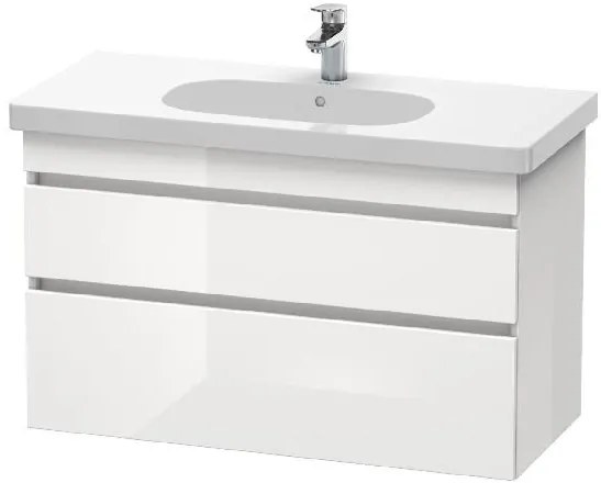 Duravit DuraStyle - Umyvadlová skříňka 61x100x45 cm, 2 zásuvky, lesklá bílá DS648502222