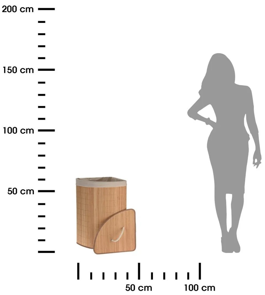 Koš na prádlo Stella Triangle, 60x35x35 cm