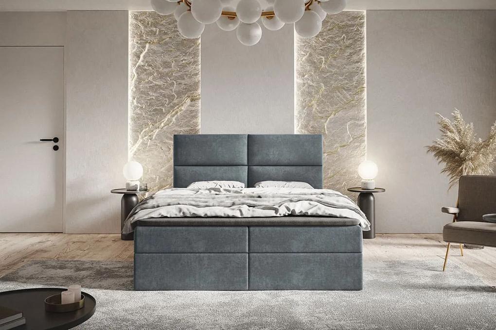 Velká manželská postel Clark 180x200 cm Barva: Černá - Jasmine 100