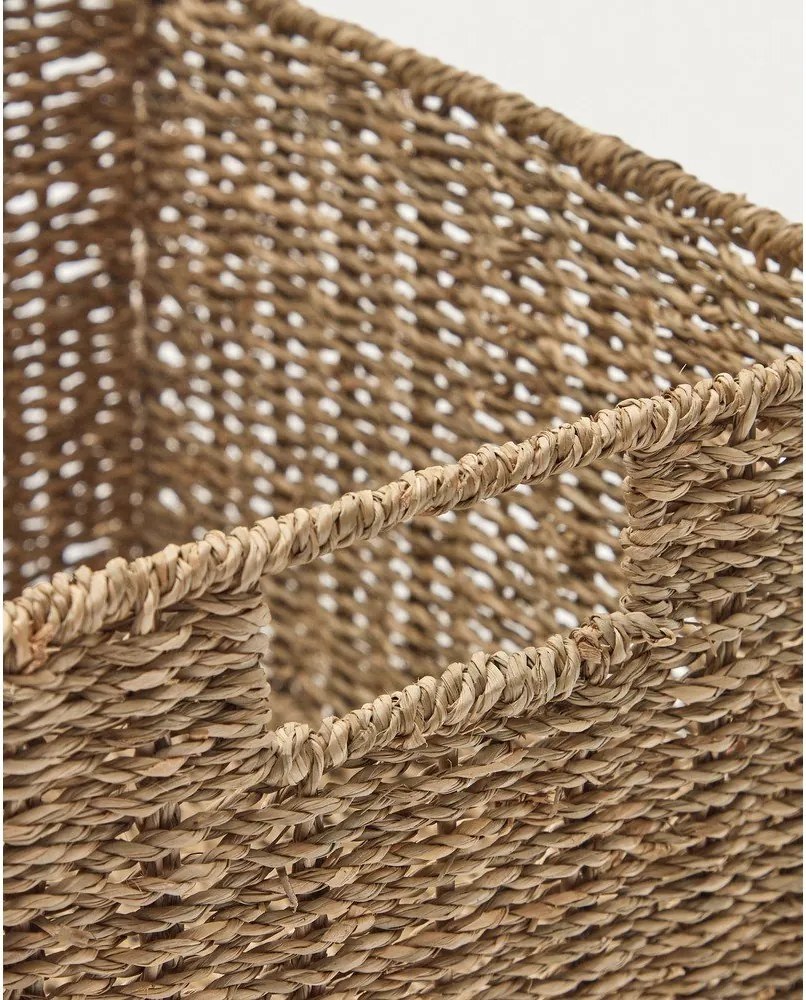 Košík do regálu z mořské trávy 32x32x33 cm Tossa – Kave Home
