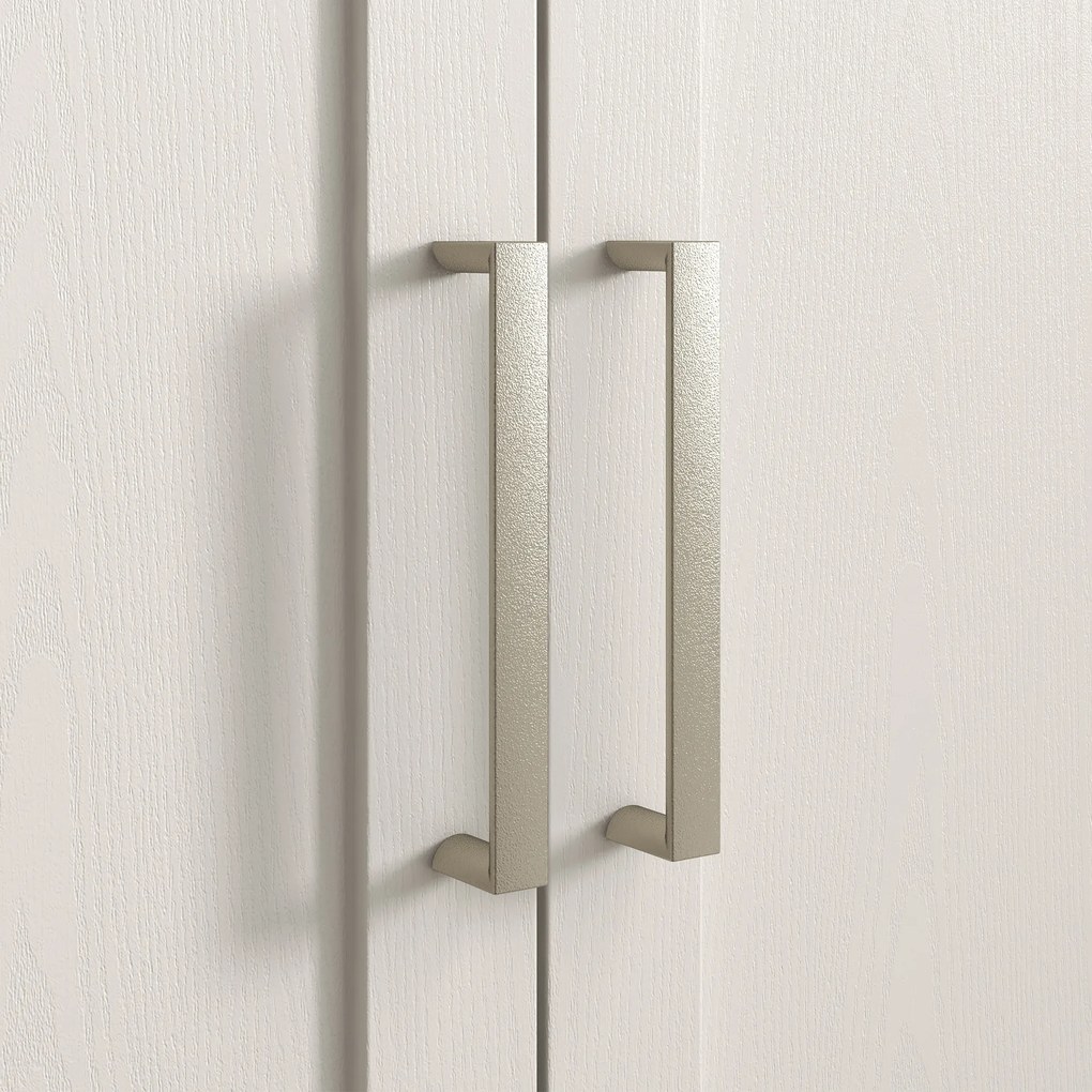 HOMCOM Podskříňková koupelnová skříňka s pedestálem, moderní koupelnová skříňka s 2 dvířky a nastavitelnými policemi 90x30x63 cm Krémová
