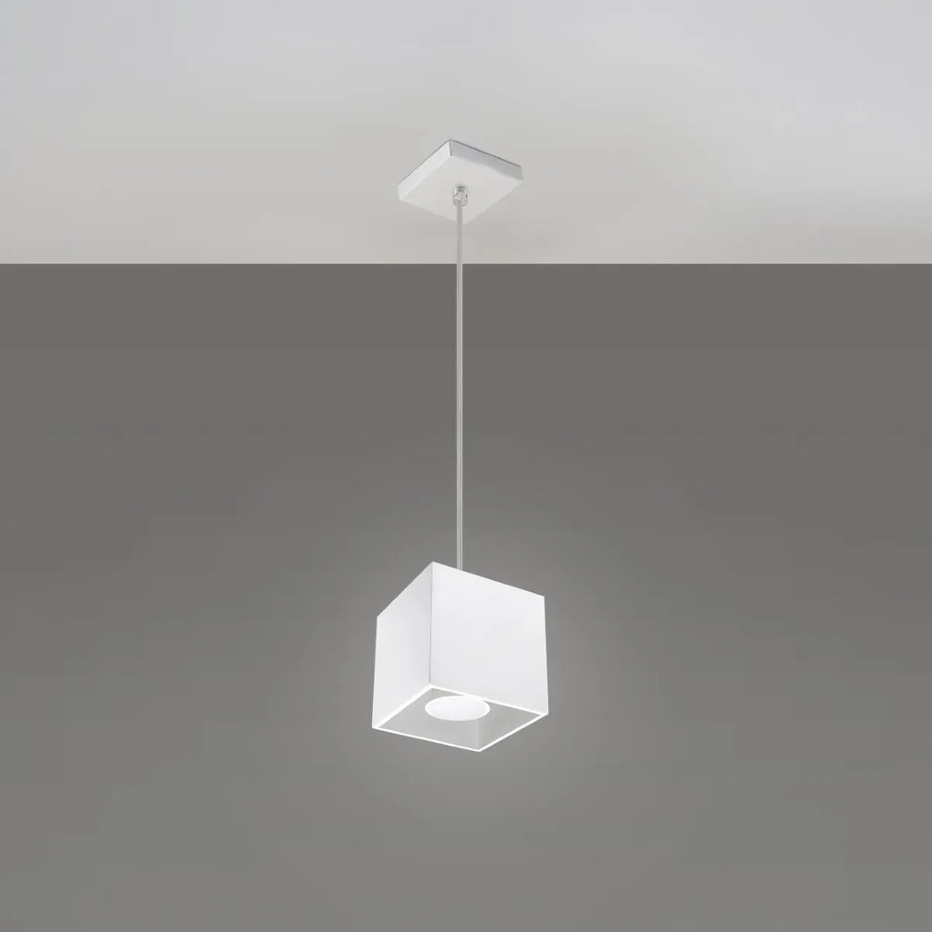 Sollux Lighting Závěsné svítidlo QUAD 1 bílé
