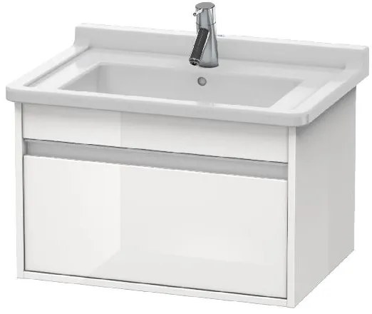 Duravit Ketho - Umyvadlová skříňka 41x80x46 cm, 1 zásuvka, lesklá bílá KT666402222