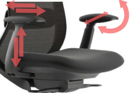 MERCURY Ergonomická kancelářská židle UNO - černá síťovina