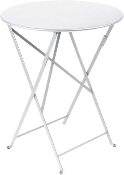 Bílý zahradní stolek Fermob Bistro, ⌀ 60 cm