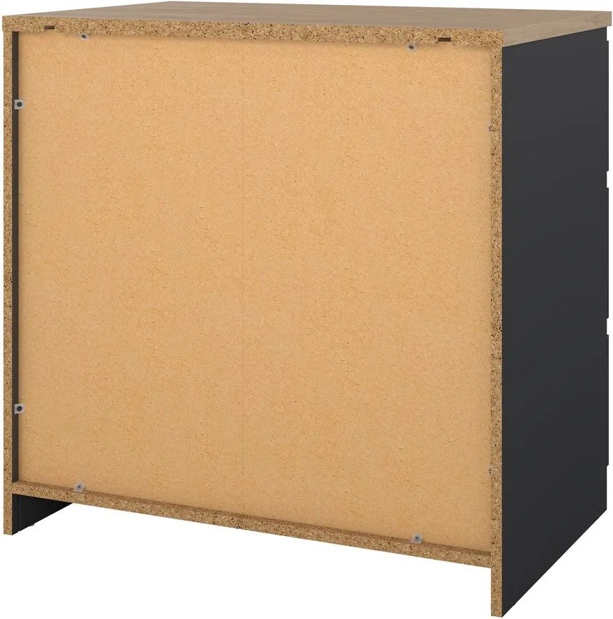 Tmavě šedá komoda 77x76x50 cm Naia – Tvilum