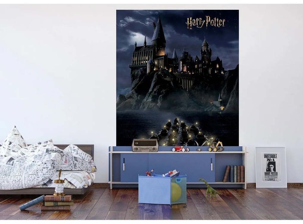 Dětská fototapeta Harry Potter Hogwarts Night 182 x 252 cm, 4 díly