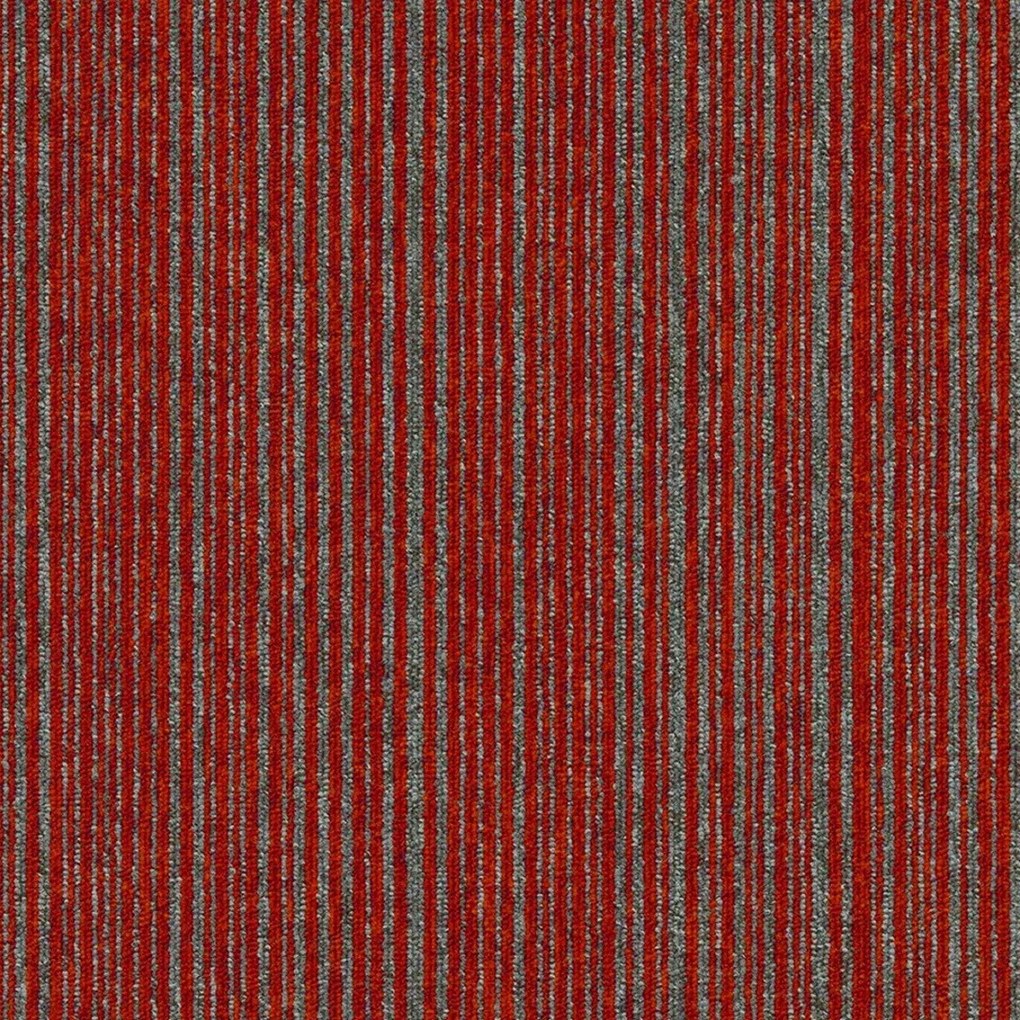 Tapibel, Kobercový čtverec Coral Lines 60380-50 červeno-šedý 50 x 50 cm, chodba / předsíň