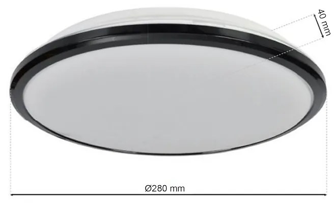 Stropní LED svítidlo Terma, 1x LED 18w, 4000k, b