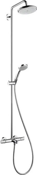 Hansgrohe Croma 220, sprchový set Showerpipe s termostatem, 220 mm, 1 proud, chromová, HAN-27223000