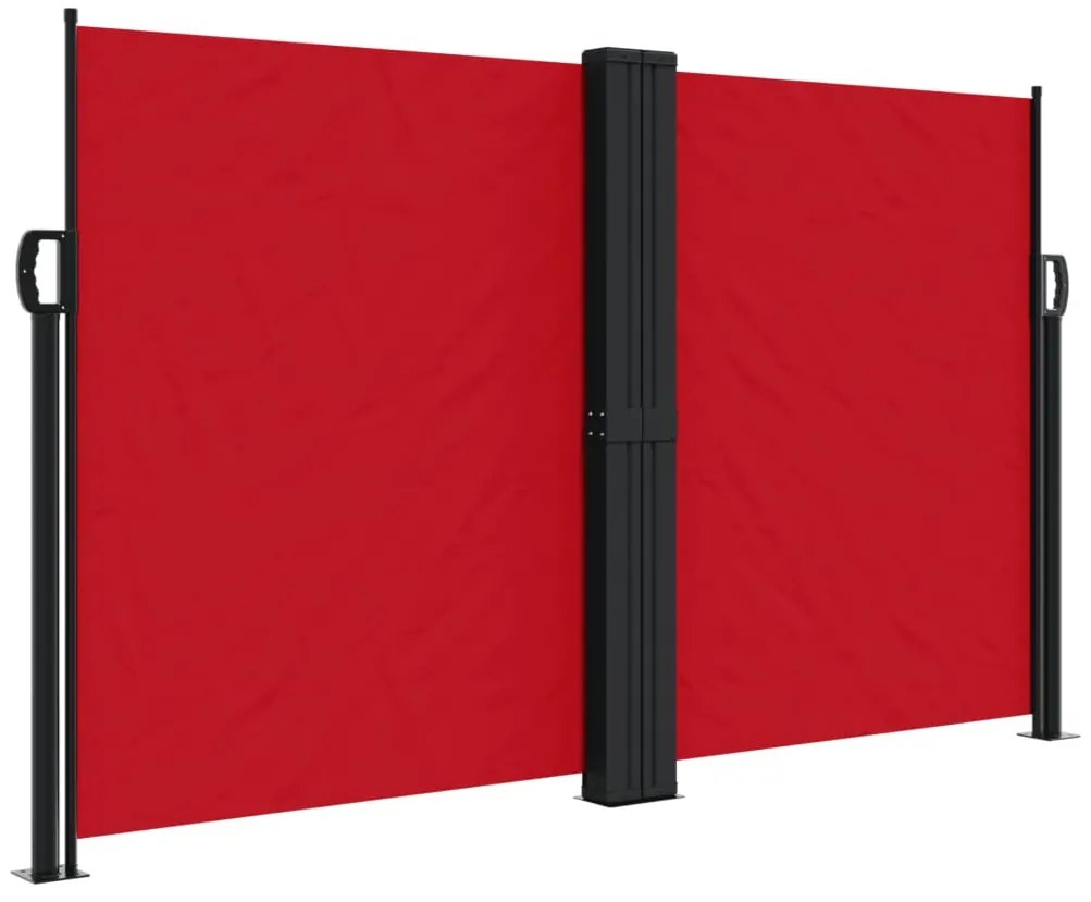 Zatahovací boční markýza červená 140 x 600 cm,  4004612