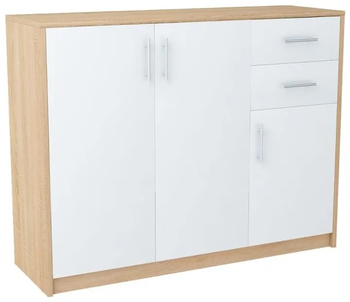 Casarredo Komoda AGNES/HIT 3D2S dub sonoma/bilá