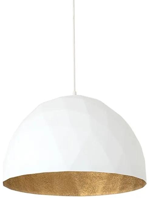 Nordic Design Závěsné světlo Auron L, bílá/zlatá
