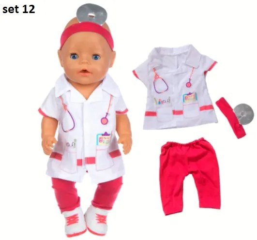 Roztomilé sety oblečků na American girl a BABY Born 43 cm Varianta: set 12