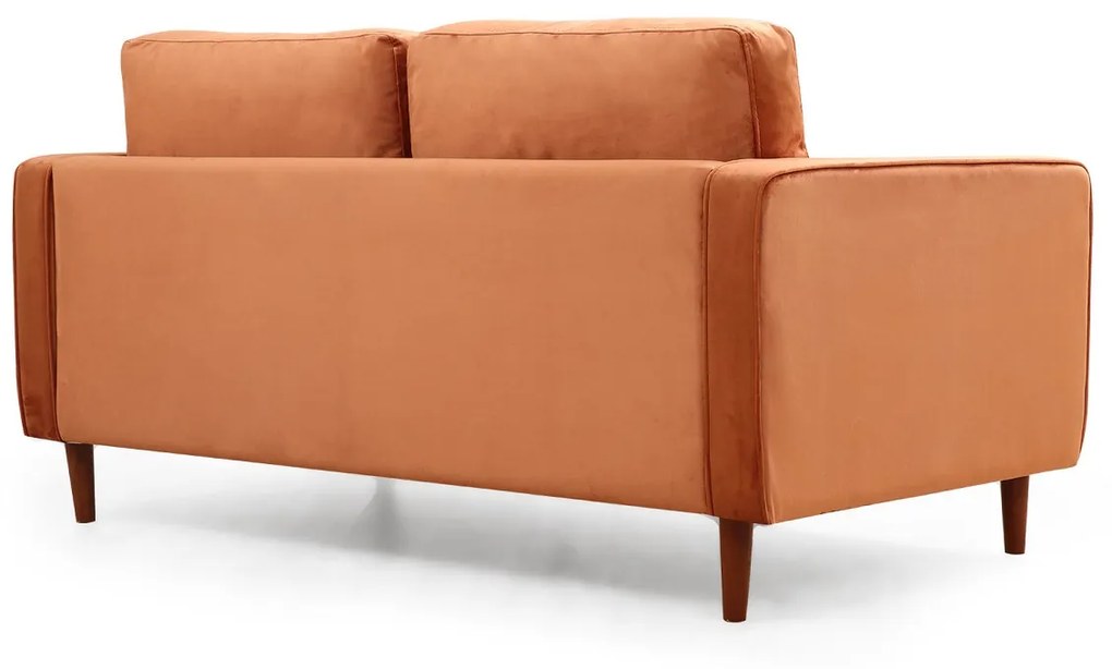 Designová sedačka Jarmaine 175 cm oranžová