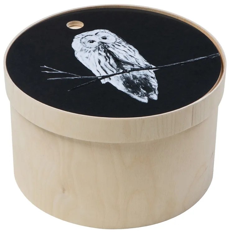 Box na pečivo s prkénkem Owl