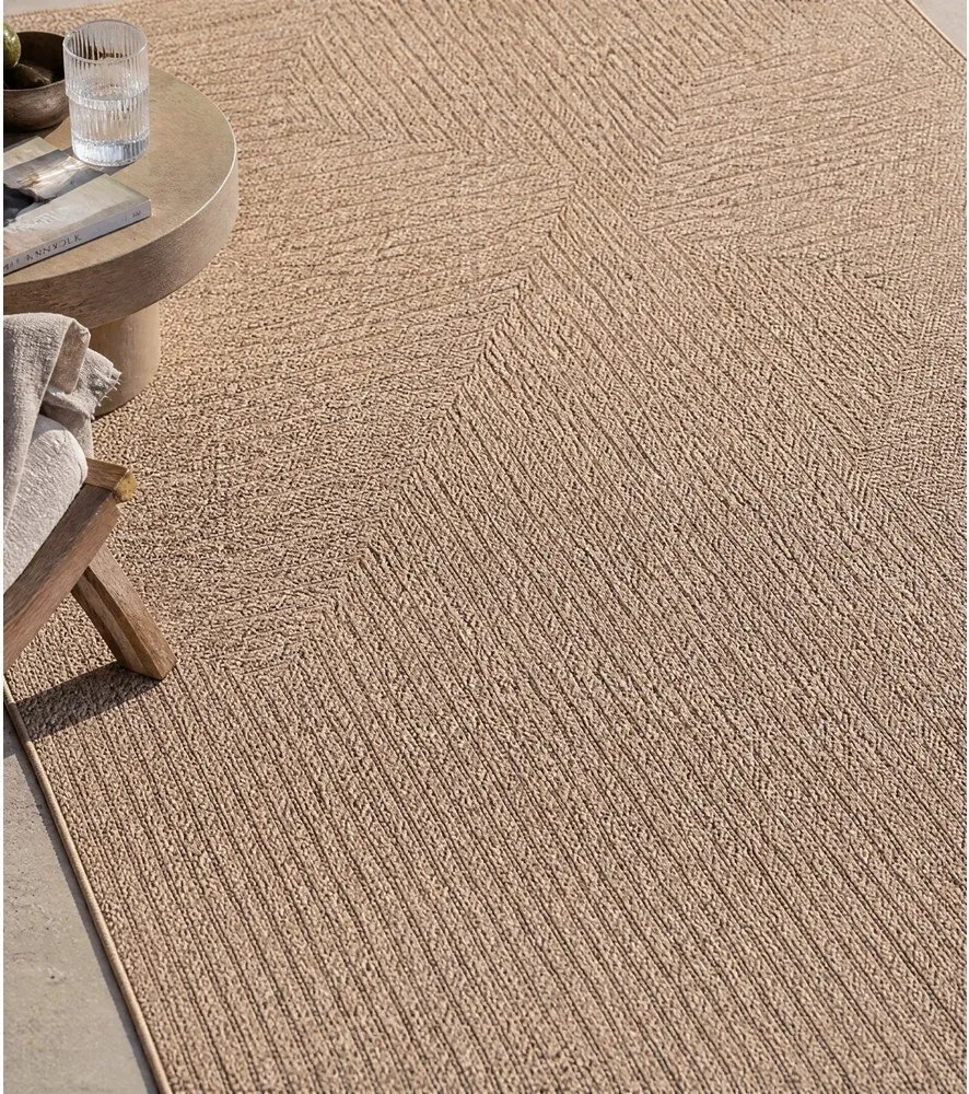 Hnědý vnitřní a venkovní koberec 80x150 cm Timber 1404 – Ayyildiz Carpets
