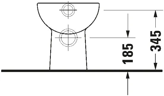 Duravit 21080900002 - Stojící WC D-CODE keramika/lesklá bílá
