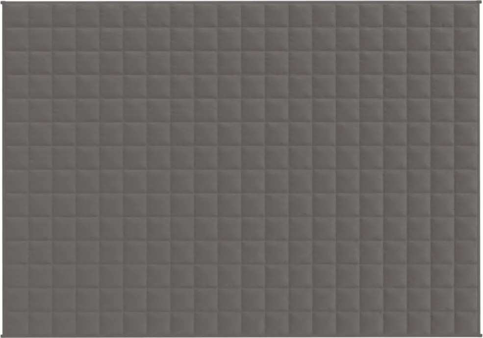 Zátěžová deka šedá 135 x 200 cm 10 kg textil 3154834