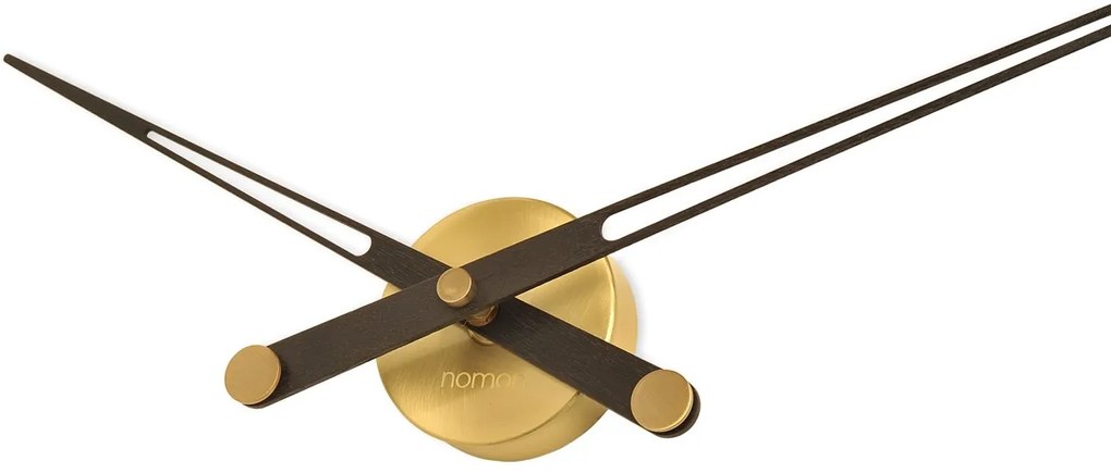 Designové nástěnné hodiny Nomon Axioma Gold Wenge 73cm