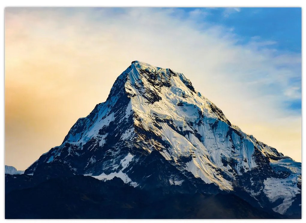 Obraz zasněžených hor, Nepál (70x50 cm)