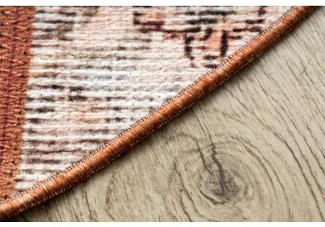 koberec ANTIKA ancient rust kulatý, moderní patchwork, řecký omy velikost kruh 160 cm | krásné koberce cz