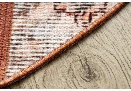 koberec ANTIKA ancient rust kulatý, moderní patchwork, řecký omy velikost kruh 200 cm | krásné koberce cz
