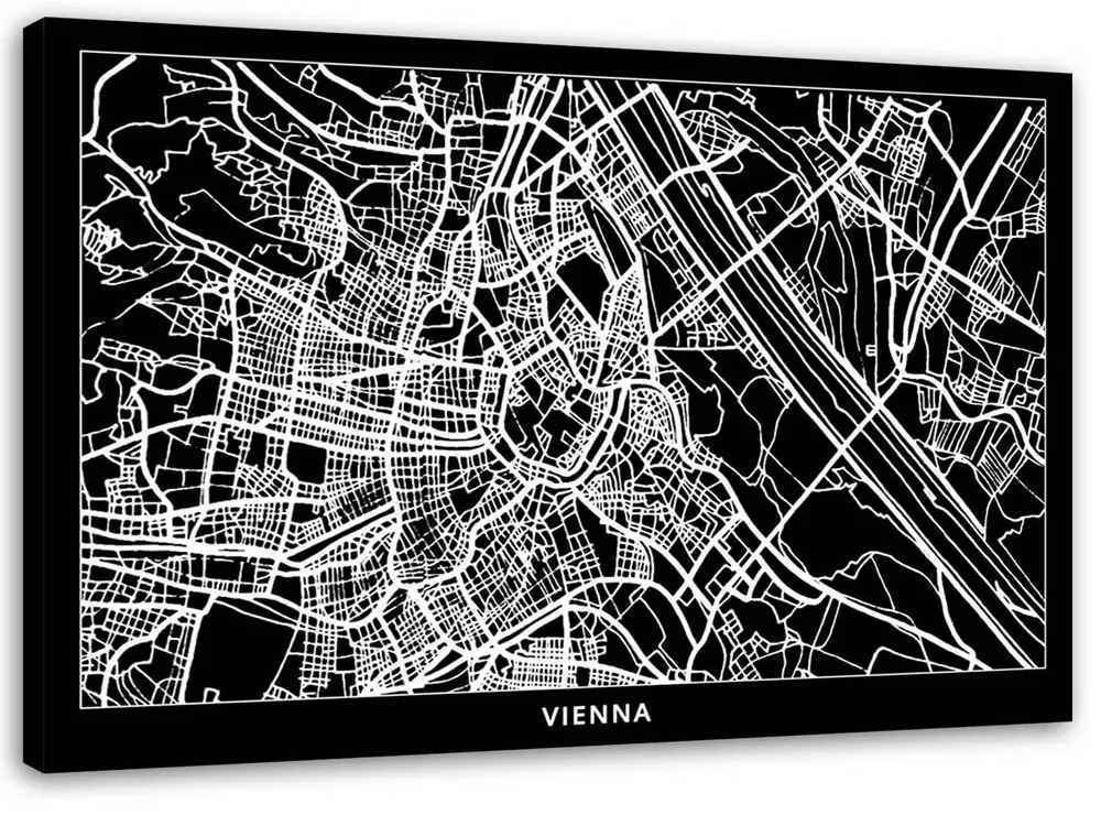 Gario Obraz na plátně Plán města Vídeň Rozměry: 60 x 40 cm