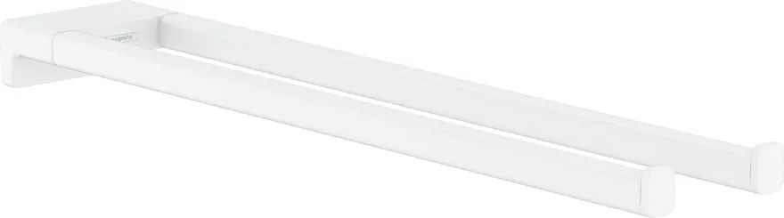 Hansgrohe AddStoris, držák na ručník dvouramenný, matná bílá, HAN-41770700