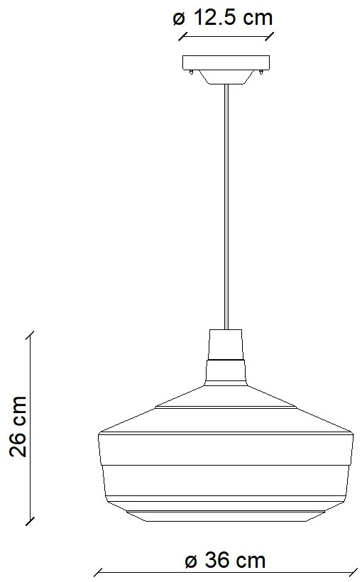 Ferroluce Závěsné designové svítidlo CHURUATA, ∅ 36 cm, 1xE27 Barva: Hnědá