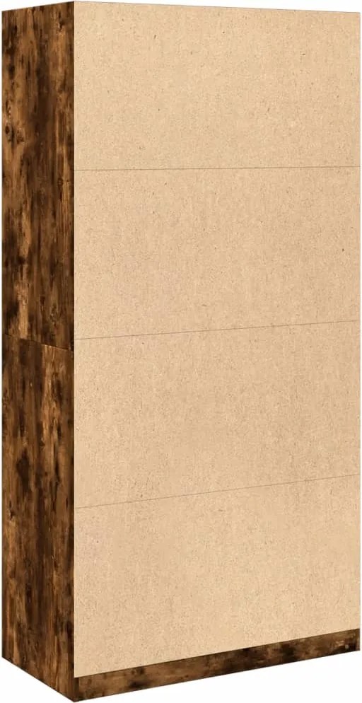 Šatní skříň kouřový dub 100 x 50 x 200 cm kompozitní dřevo 3307805