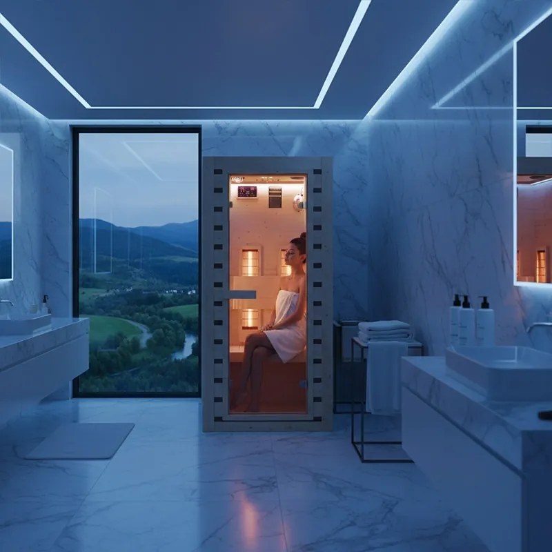 BPS-koupelny Infrasauna Relax HYD-6711 90x90, 1 osoba