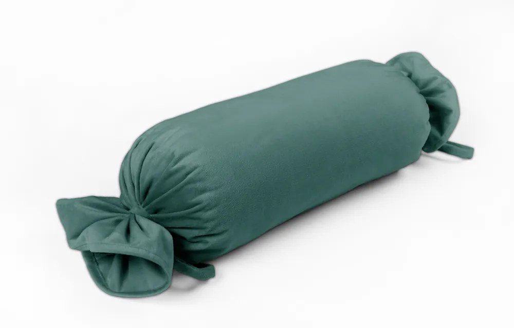 Biante Sametový polštář válec bonbon Velvet Premium SVP-022 Ledově zelený 15x60 cm