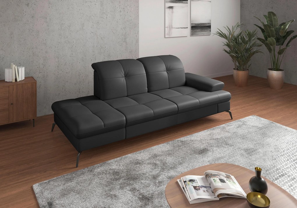 XXXLutz LENOŠKA, kůže, černá Sit & More - Online Only sedačky - 00014401217S