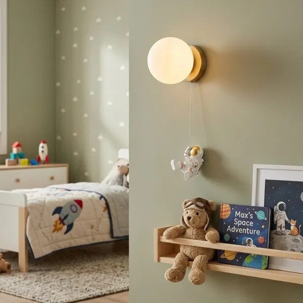 Brilagi - Dětské nástěnné svítidlo ASTRO 1xE14/15W/230V bílá
