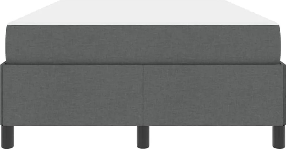 Postel s boxspringem Tmavě šedá 120 x 200 cm textil 3398851