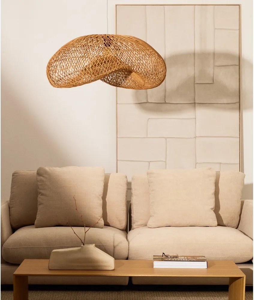 Ratanové stínidlo v přírodní barvě 58x85 cm Isora – Kave Home