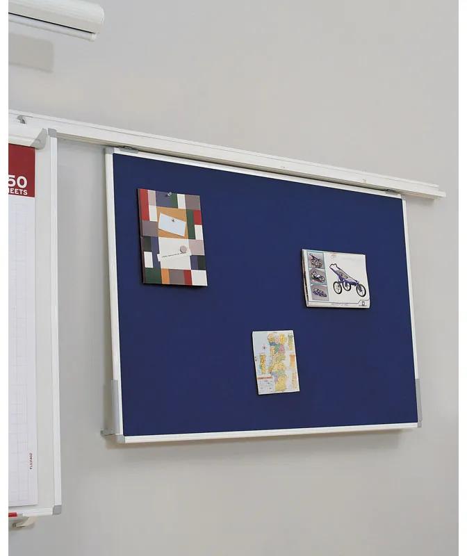 Bi-Office Textilní tabule pro kolejnicový systém, 900 x 600 mm