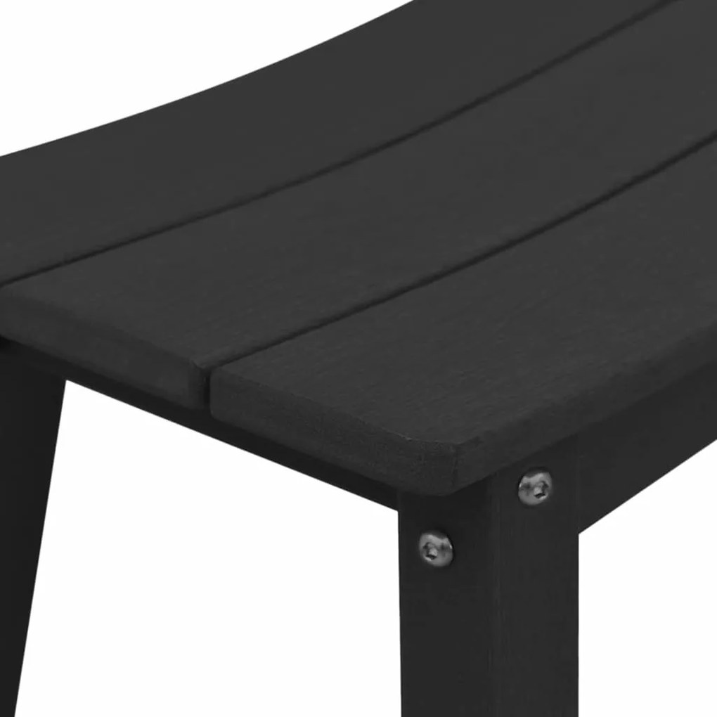 Zahradní barová souprava 6 ks Černá HDPE 3335808